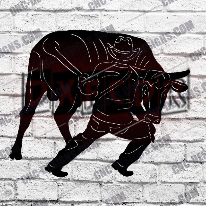 Download Bull Catcher Scene DXF File